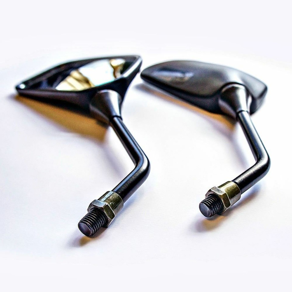 Universal Black 10mm Mirrors Pair | eBay UK