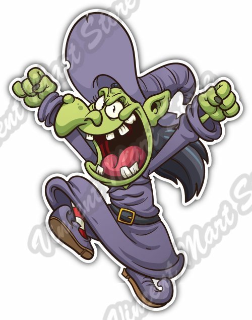 The Witch Internet troll Troll Gift Idea Car Bumper Vinyl Sticker Decal ...