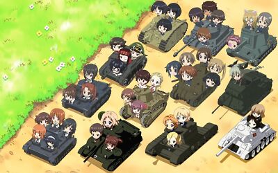 Anime girls und panzer chibi tank military Play Gaming Mat Desk | eBay