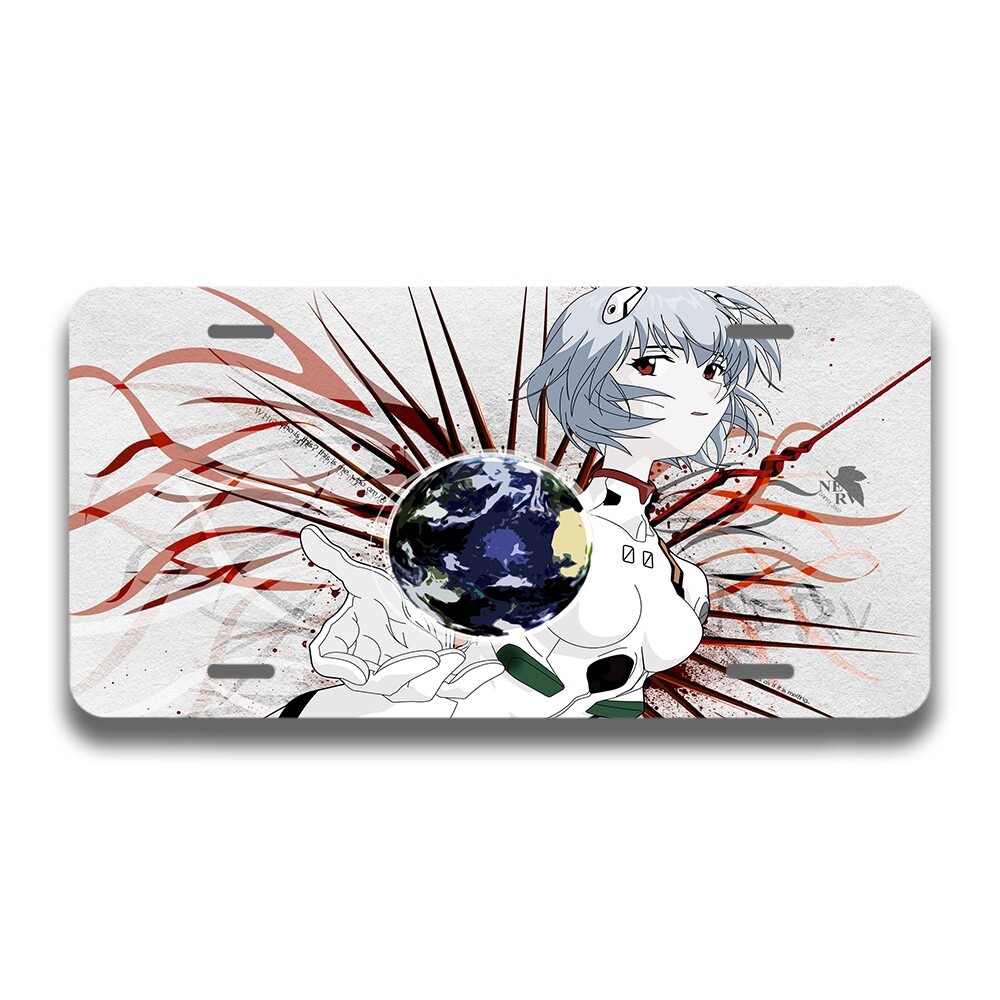 Rei Earth Evangelion Anime Decorative Custom License Plate 6"x12" | eBay