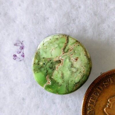 7.2ct,Damele Turquoise Variscite Cabochon,Authentic Sweet Natural ...
