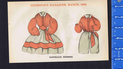 Ladies Garibaldi Blouses & Dresses - 1862 Civil War Era Fashion ...