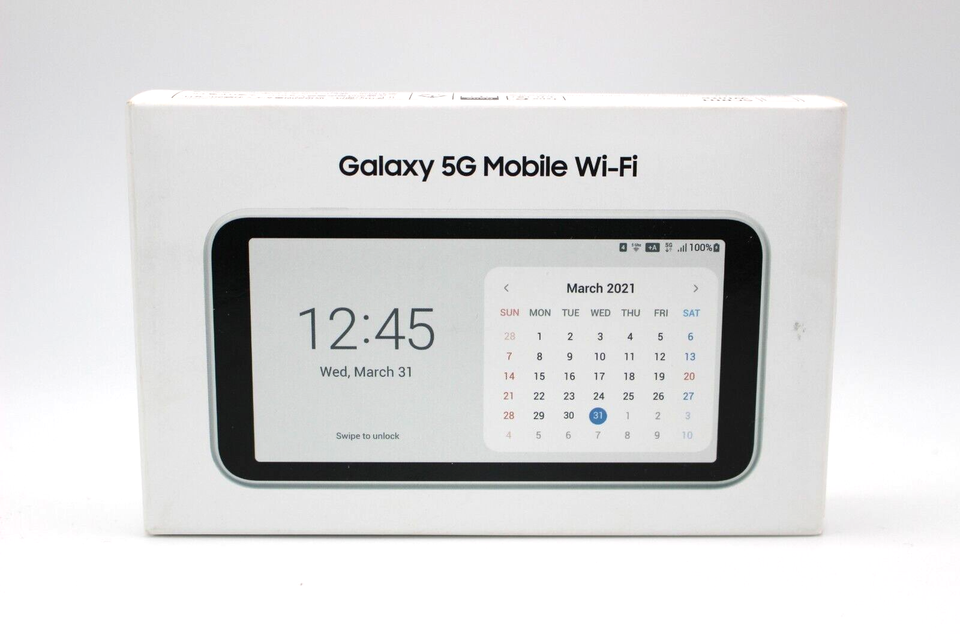 SAMSUNG Galaxy 5G Mobile Wifi SCR01 Sim Free Portable Router Wireless ...