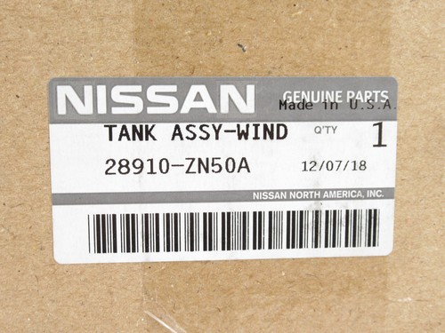 Genuine OEM Nissan 28910-ZN50A Windshield Washer Fluid Reservoir Tank ...