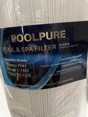 4 Pc Poolpure PLF81A Pool &Spa Filter, Plato PA81, Uncle C-7483 ...