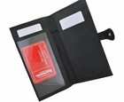 Genuine Leather PLAIN Checkbook Cover Black with Snap Closure NEW!!! | eBay