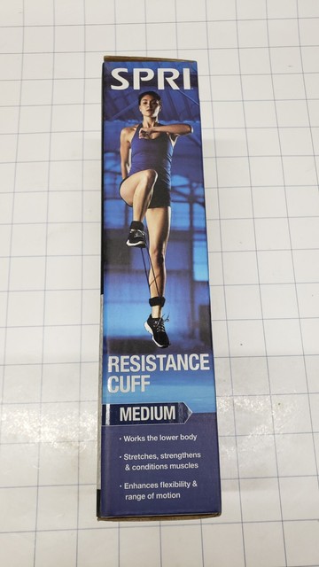 SPRI Resistance Cuff Leg/ankle Band Medium W/exercise Guide Home ...
