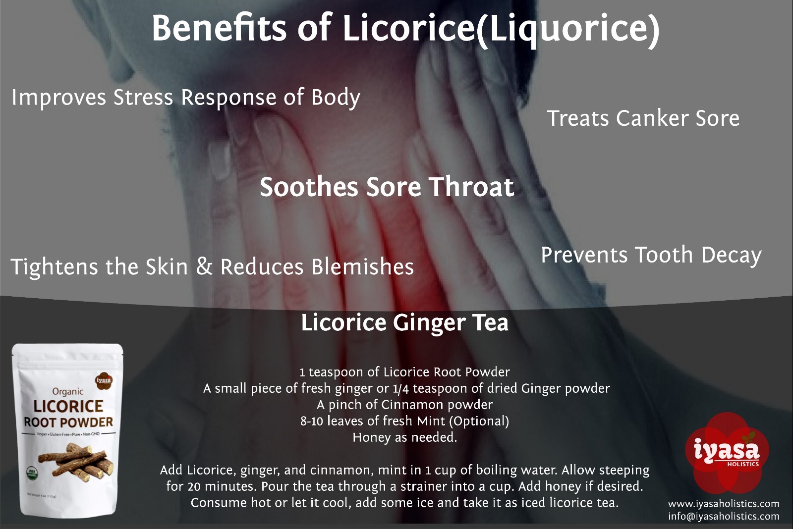 Licorice Root Powder (Liquorice) USDA certified Organic, Ships Free, 4 ...