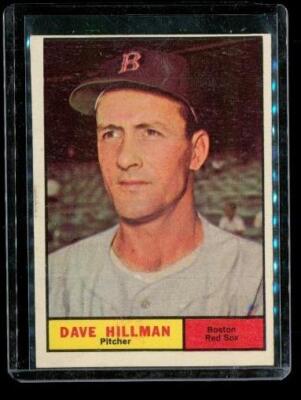 Vintage 1961 TOPPS Baseball Trading Card #326 DAVE HILLMAN Boston Red ...
