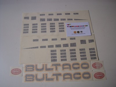 BULTACO ASTRO KIT DECALS FULL BIKE STICKERS KIT BULTACO ASTRO NEW ...