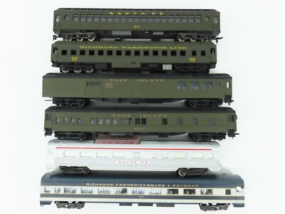 LOT of 6 HO Scale IHC, Athearn, & Rivarossi RF&P/RI/ATSF Assorted ...