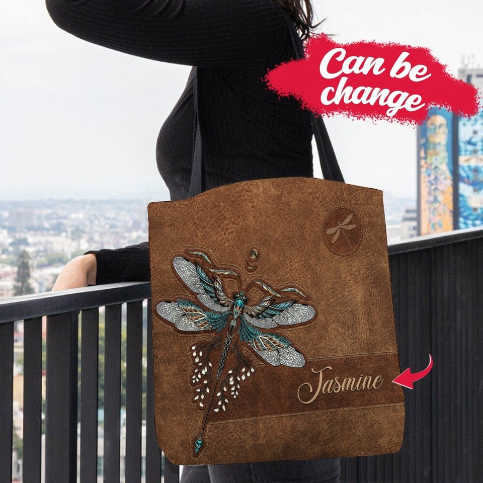 Personalized Wonderful Dragonfly Tote Bag, Dragonfly Lovers Handbag ...