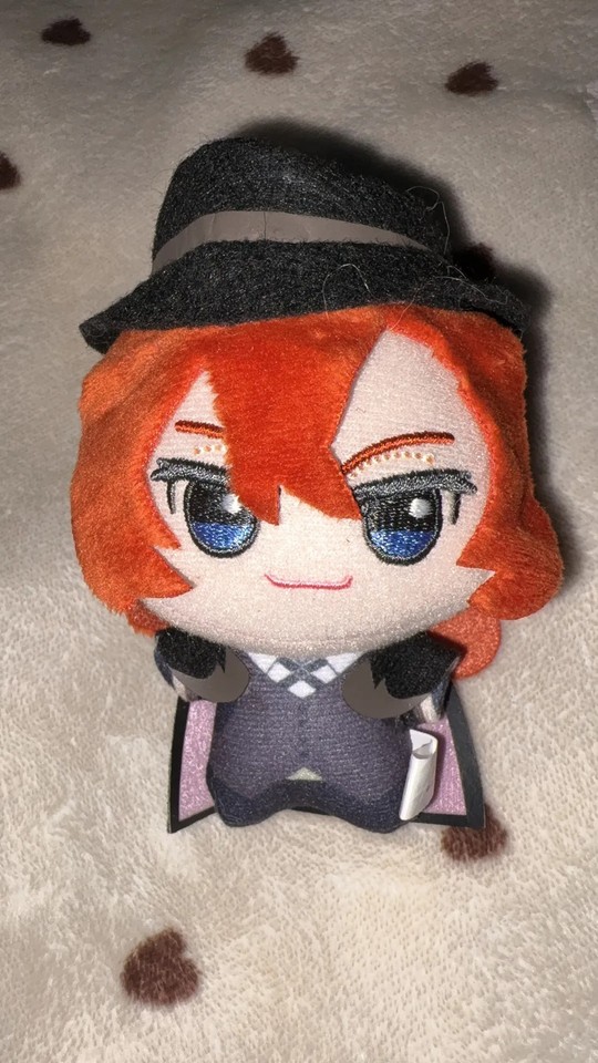 Bungo Stray Dogs Nakahara Chuuya 10cm Plush Doll Toy Anime Keychain ...