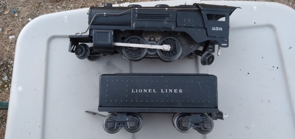 Lionel Prewar 258 Steam Locomotive Freight Car Train Set O & O27 Gauge ...