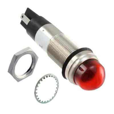 LED 1/2 DOME RED 28VDC TERM | eBay UK