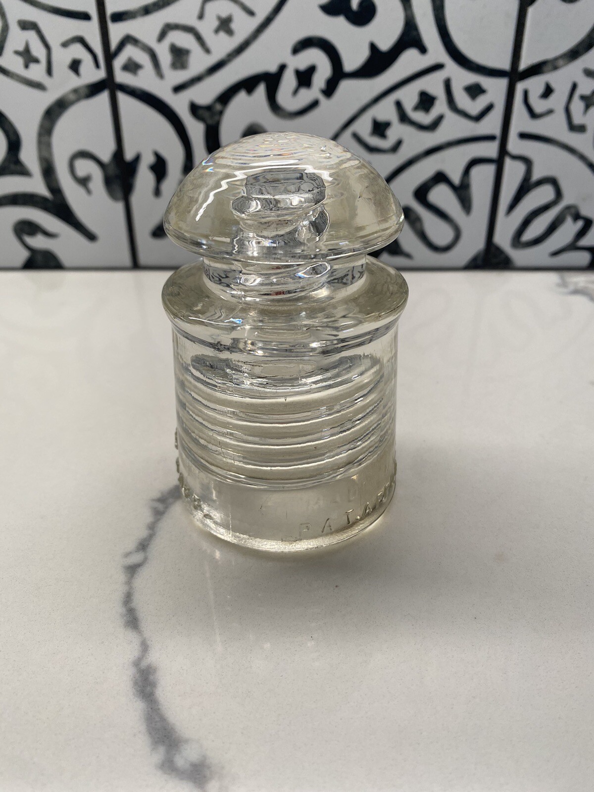 Antique Vintage Pyrex Clear Glass Insulator Nice! | eBay