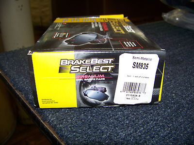 Brake Best Select Premium Disc Brake Pads Semi-Metallic # SM935 New | eBay