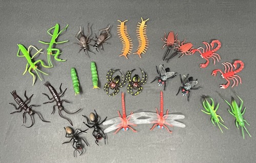 Assorted Toy Bugs Insects Lot of 24 Soft Plastic Used | eBay