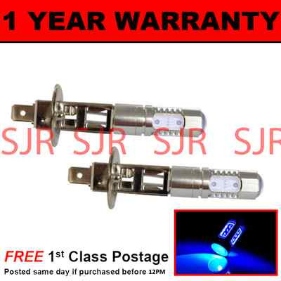 H1 BLUE LED FRONT HEADLIGHT HEADLAMP LIGHT BULBS CAR KIT XENON HL501101 ...
