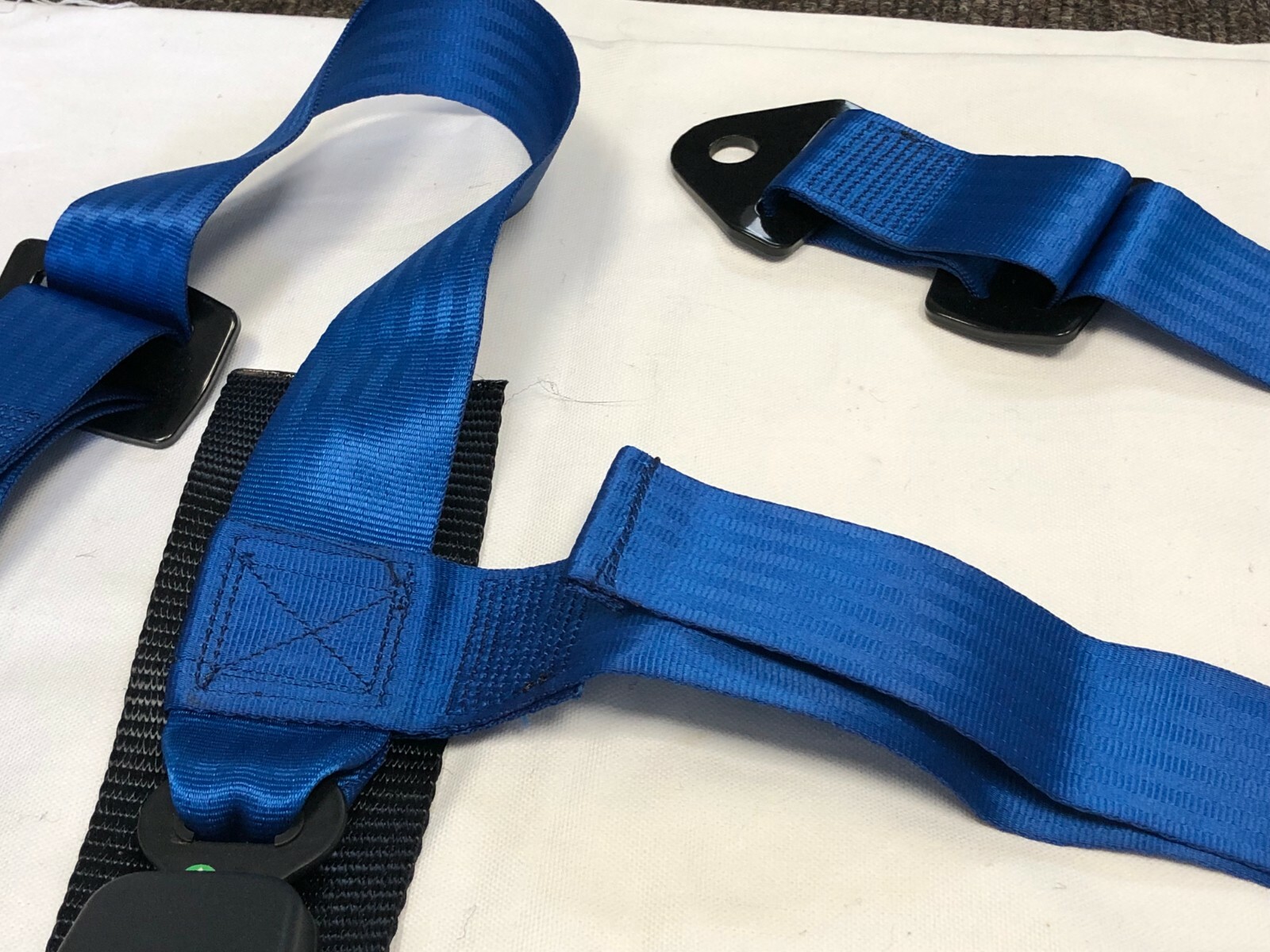Blue 3 Point Racing Seat Belt Harness Universal Design Car / 4x4 ...