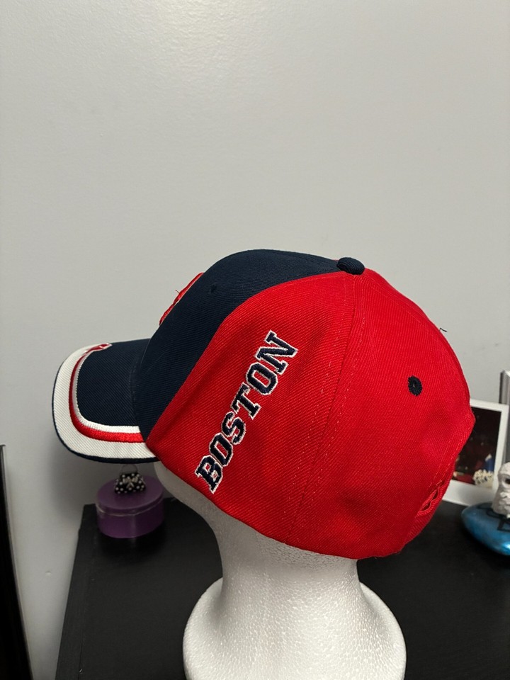 Boston Red Sox Baseball Cap – Embroidered “B” & Sox Logo – Navy/Red ...