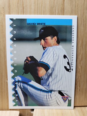 DAVID WHITE🏆 1995 Futera BUSHRANGERS #54 ABL Baseball Card 🏆 FREE POST ...