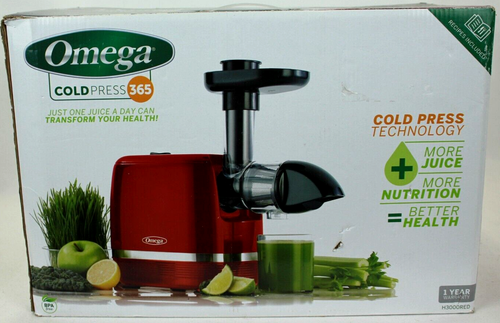 OMEGA COLD PRESS 365 RED JUICER WITH ORIGINAL BOX! | eBay