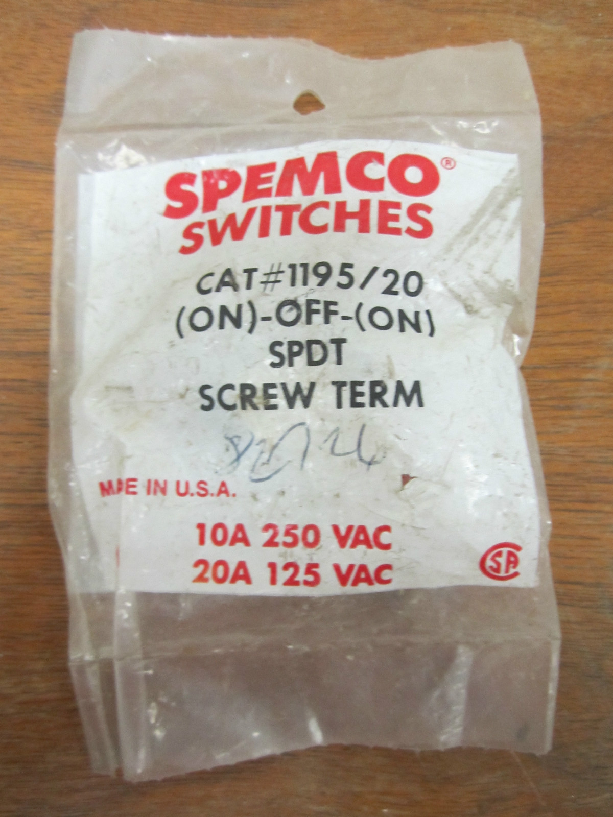 SPEMCO SWITCHES SCREW TERMINAL 1195/20 NEW!! | eBay