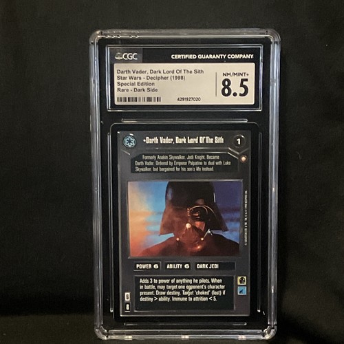 Darth Vader, Dark Lord of the Sith NM/Mint+ CGC 7020 Gr 8.5 Star Wars ...