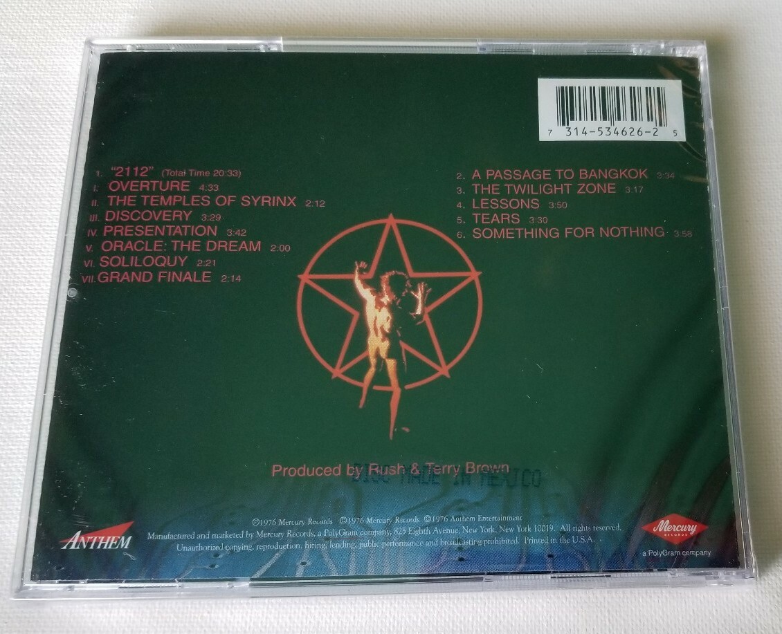 Rush - 2112 - New Remastered CD Hard Rock Heavy Metal Geddy Lee Neil ...