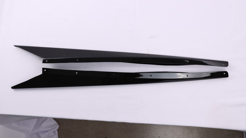CARBON FLASH LOOK Side Skirts For 20-UP Corvette C8 Rocker Panel GM Z51 ...