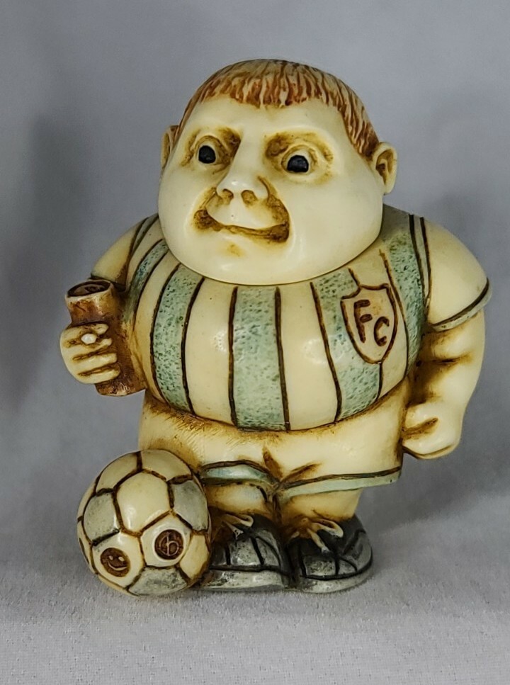 Harmony Kingdom Pot Bellys Ball Basher Soccer Mini Trinket Box Figurine ...