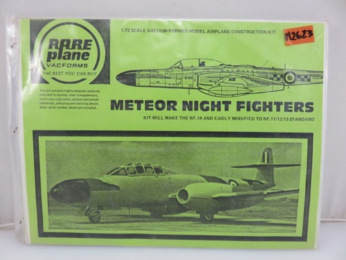 RarePlane VacForm METEOR NIGHT FIGHTERS 1/72 Vac Form Vacuform Kit NEW ...