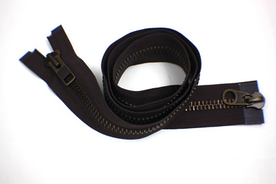 36" YKK Heavy Duty Double Pull 2 Way Separating zipper = Dark Brown | eBay