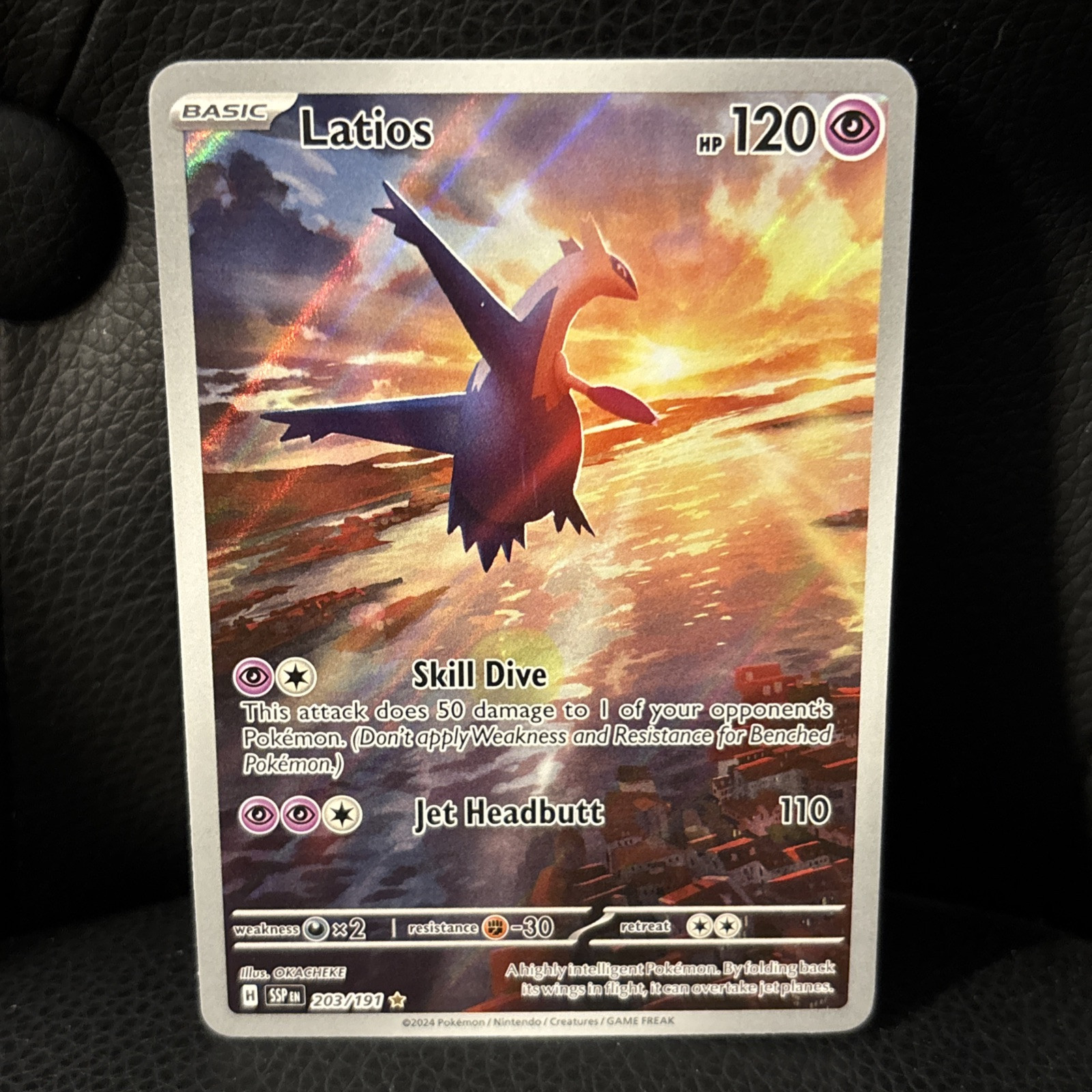 Latios 2024 Scarlet & Violet: Surging Sparks #203/191 Illustration Rare ...