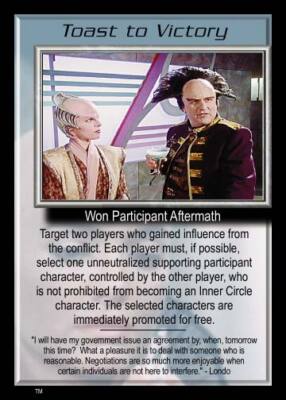 Babylon 5: Toast to Victory [Ungraded] from set Severed Dreams B5 ...