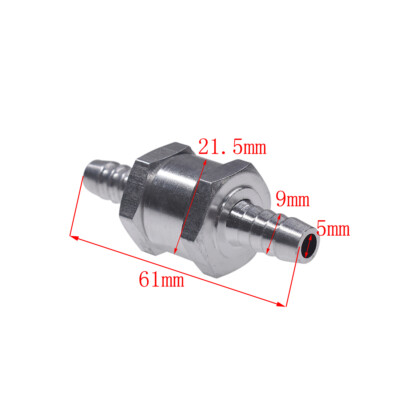 One Way Check Valve Non Return In-line With Diesel Fuel Filter 5/16