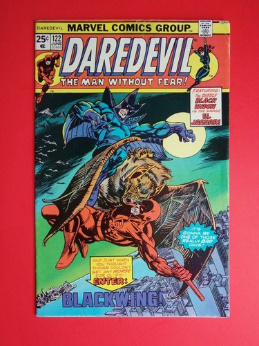 DAREDEVIL #122 Black Widow * Blackwing * Gil Kane (F/VF 7.0) MARVEL ...