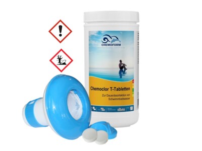 Chemoform Chlor T-Tabletten 20g + Dosier-Schwimmer im SET | Chlor ...