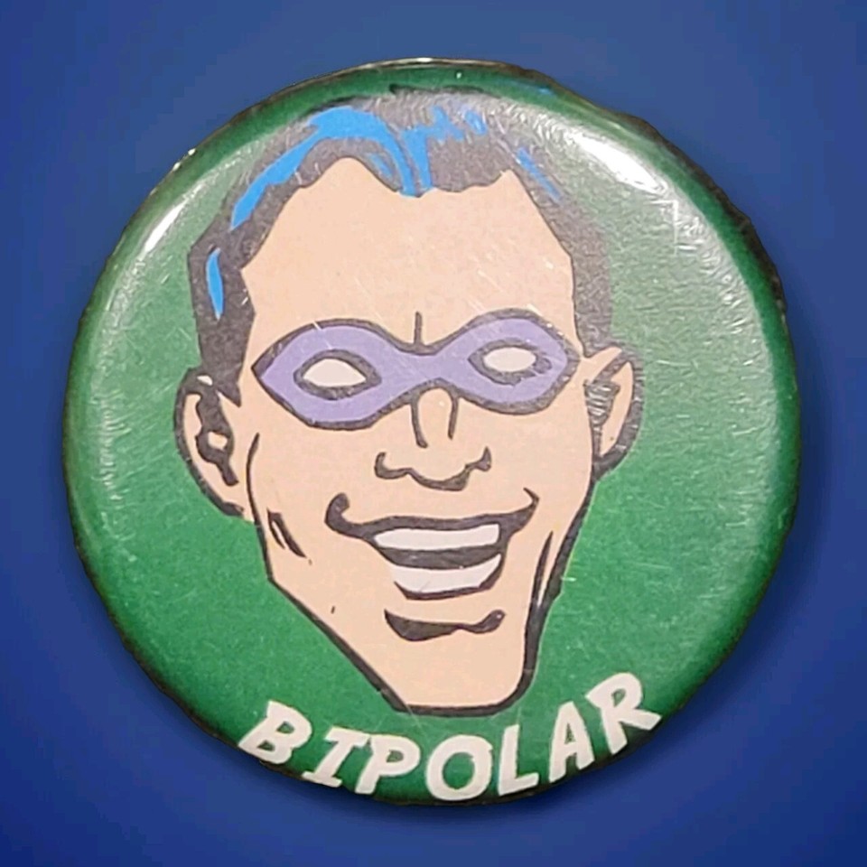 DC Comics Ata-Boy Buttons Batman Comic Artb Riddler “Bipolar” & Joker ...