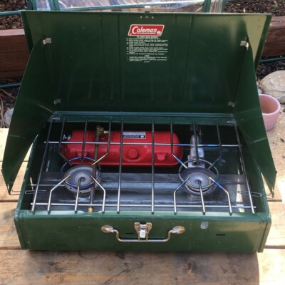 Vintage Coleman 413G USA Duel Fuel CampStove Gas Portable Camping ...