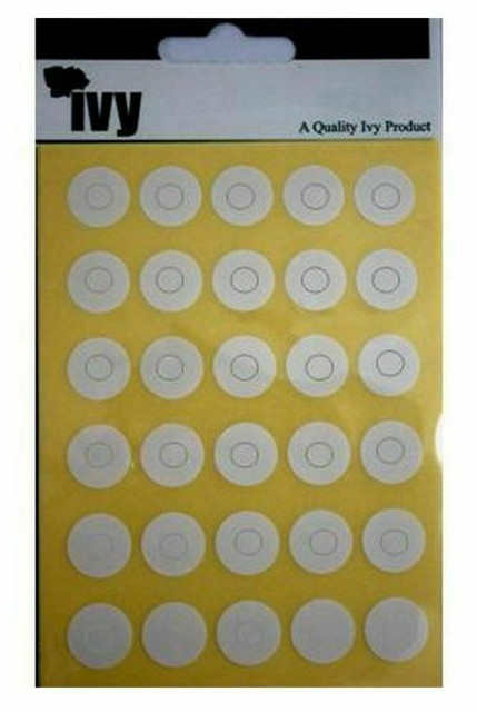 13mm White Reinforcing Rings Stickers Circles Sticky Self Adhesive ...