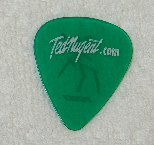 TED NUGENT TOUR GUITAR PICK PLECTRUM IS FROM ZZ TOP DUSTY HILL ESTATE ...