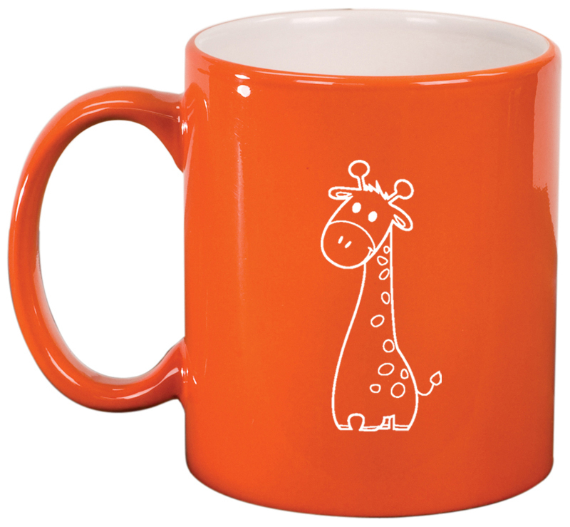 11oz Ceramic Coffee Tea Mug Glass Cup Cute Giraffe | eBay