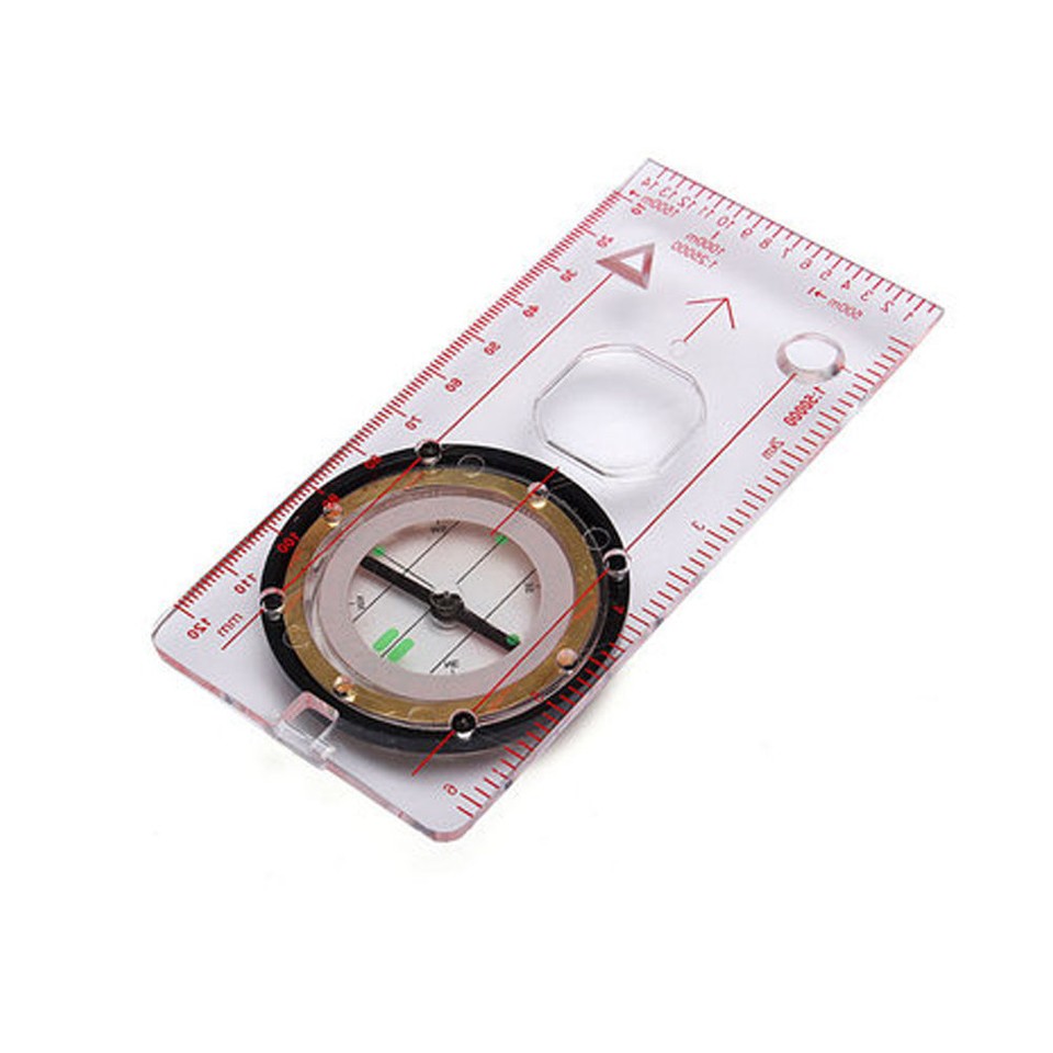 Compass Ruler Magnifying Scale Scout Hiking Camping Boating ...