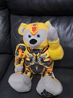 TRANSFORMERS Build A Bear B.A.B Bumblebee Plush 16" Yellow Jointed ...