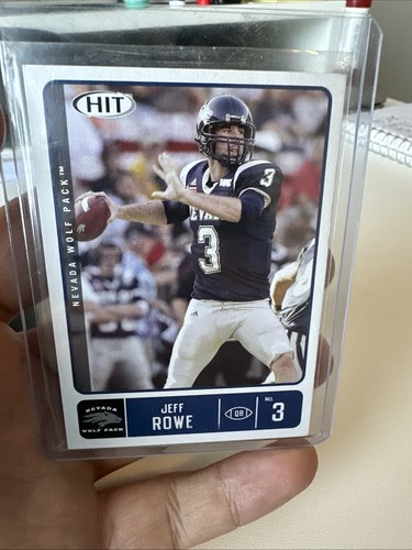 Jeff Rowe #6 Sage Hit 2007 Nevada Wolf pack | eBay