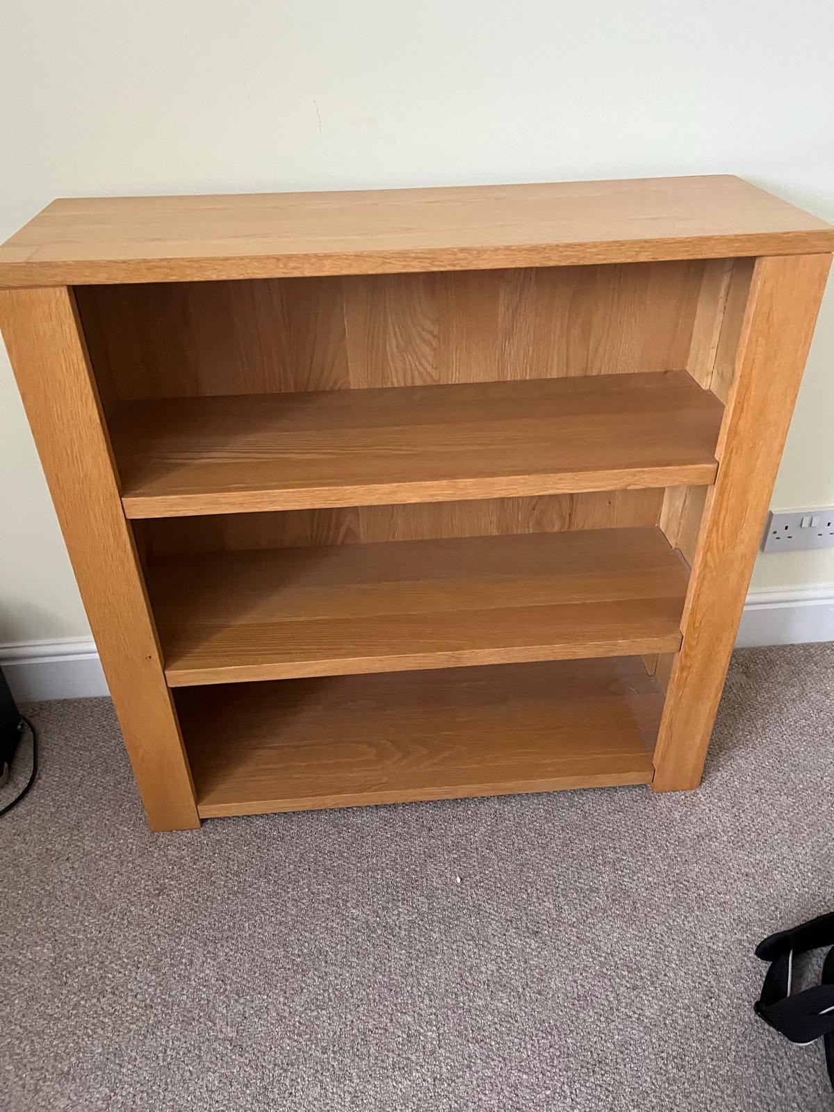 Solid Oak Bookcase | eBay UK