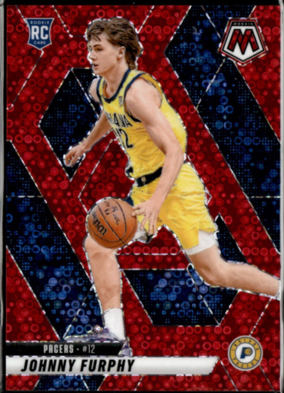 2024-25 Panini Mosaic - Rookies Johnny Furphy #202 Fast Break Red ...