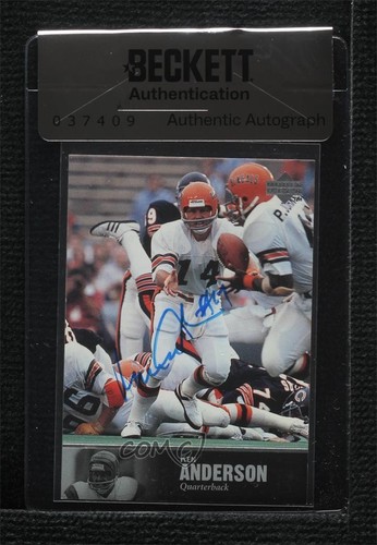 BAS 1997 Upper Deck NFL Legends Ken Anderson #76 Beckett Auth Sticker ...